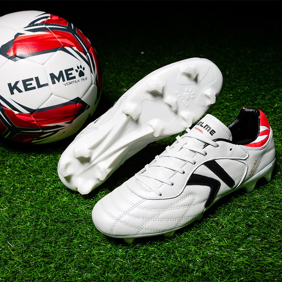KELME Michel Football Boots - White/Red – Kelme Sport